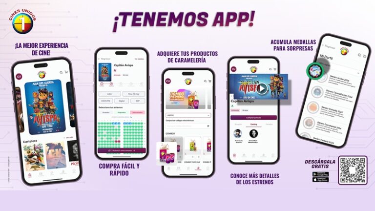Cines Unidos: 77 años de innovación en Venezuela con nueva app y sitio ...